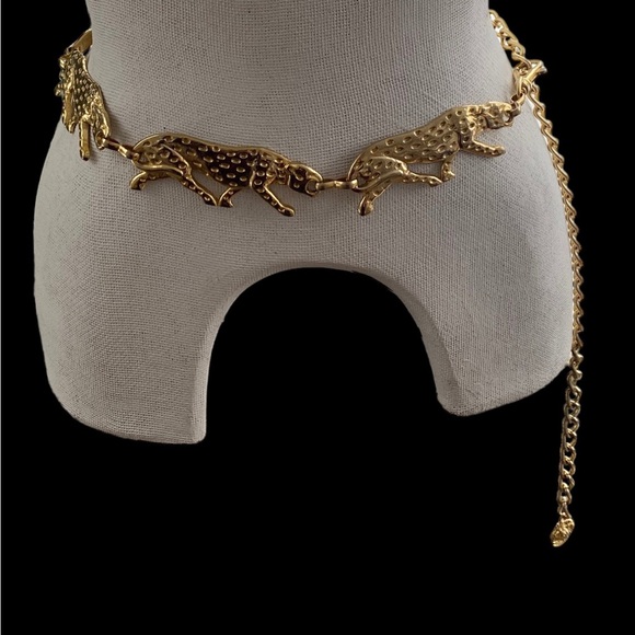 Anne Klein | Accessories | Anne Klein 98s Gold Tone Leopardcheetah ...